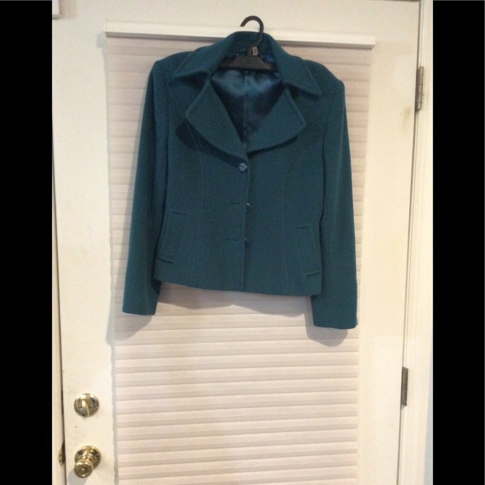 Marilyn Anselm For Hobbs Cropped Jacket Size 10 - Gem